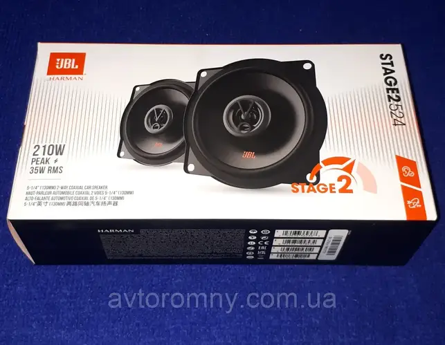 Купить Колонки динамики круглые автомобильные JBL Stage2 524, цена 1770 ...