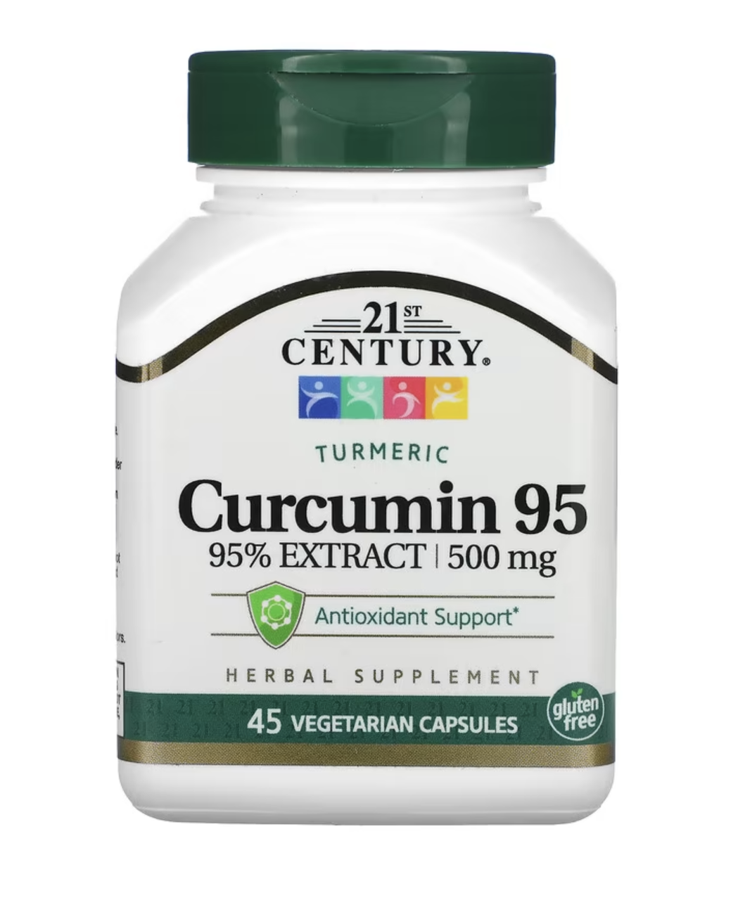 Curcumin 95 500 mg - 45 капсул - 21st Century (Куркумін 95 500 мг 21 ...