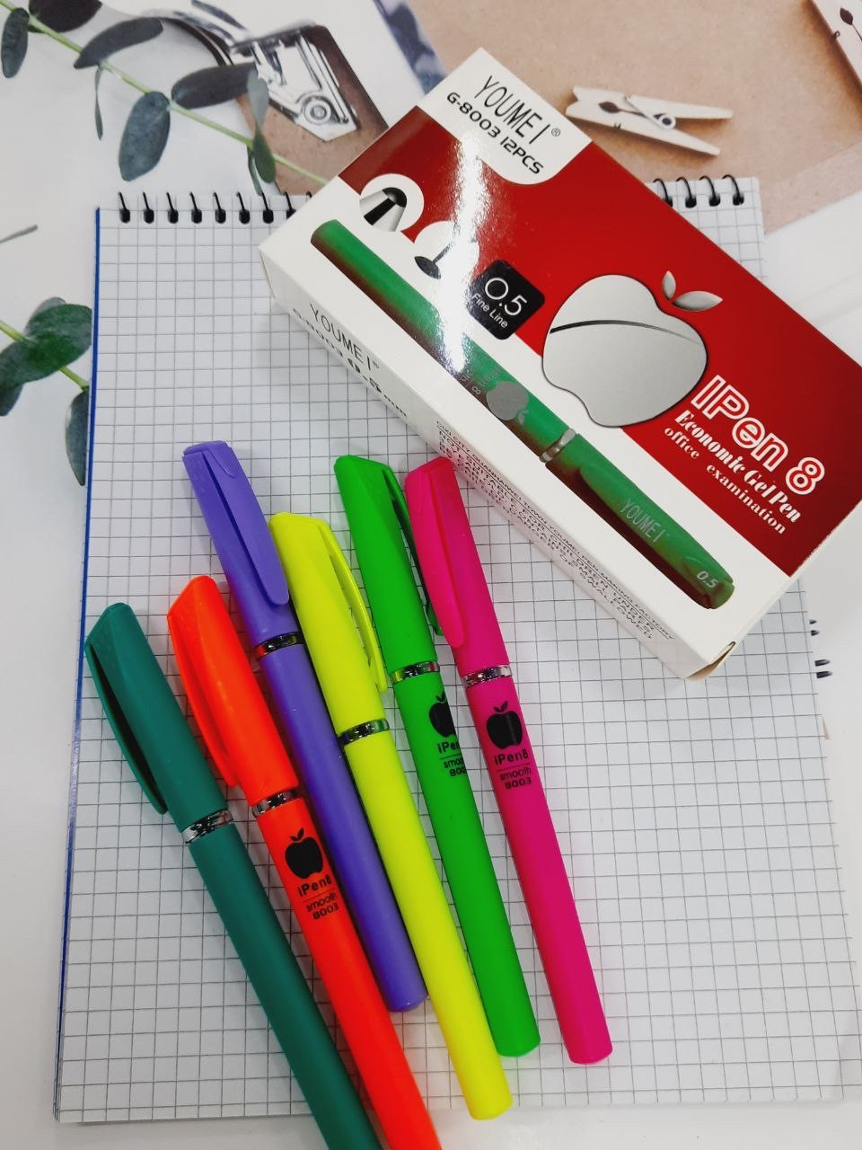 Гелевая ручка G-8003 синяя: продажа, цена в Днепре. Канцелярские ручки ...