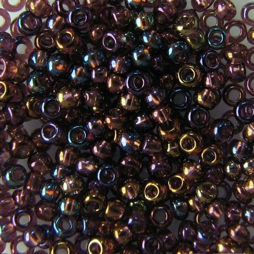 Бисер Preciosa Прозрачный радужный 749 / 21060 размер 10 Фиолетовый ...