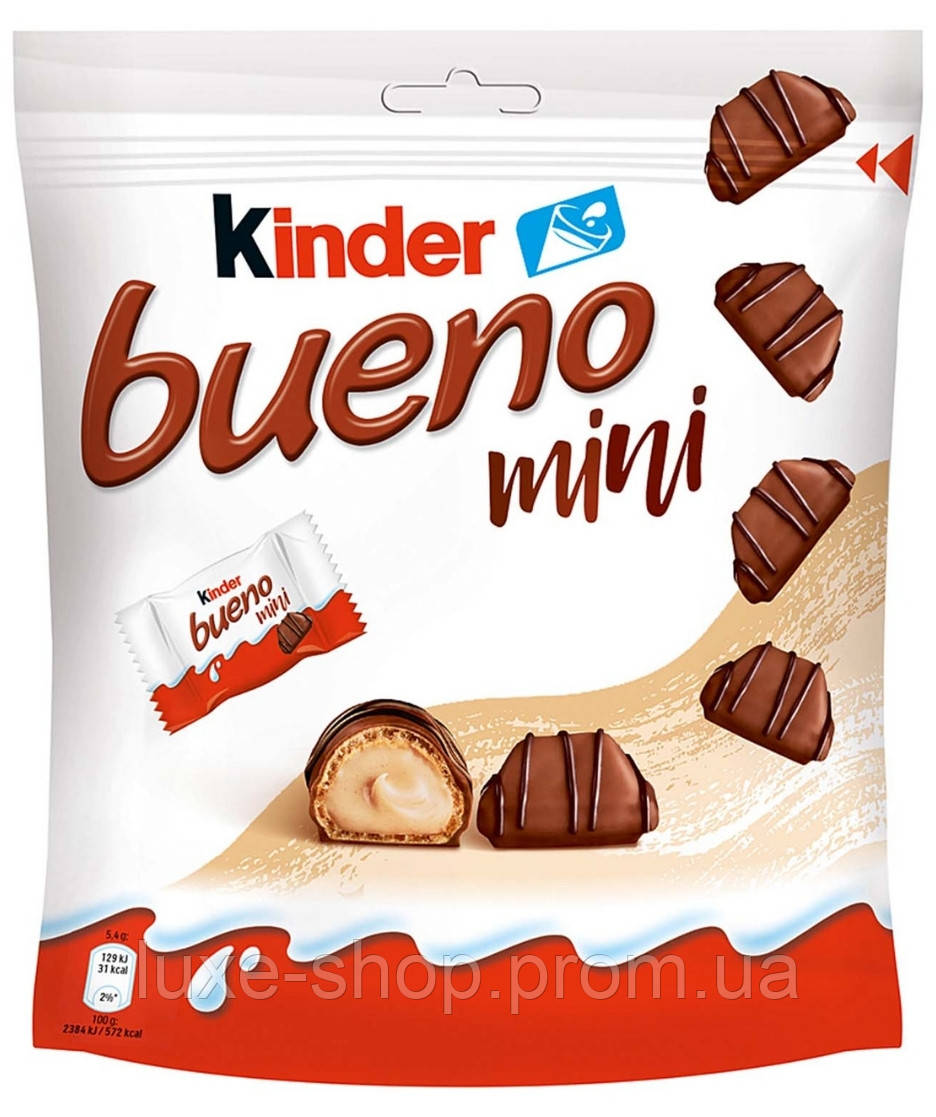 Купить Шоколадні батончики Kinder bueno Mini 108г (17-20 штук), Кіндер ...