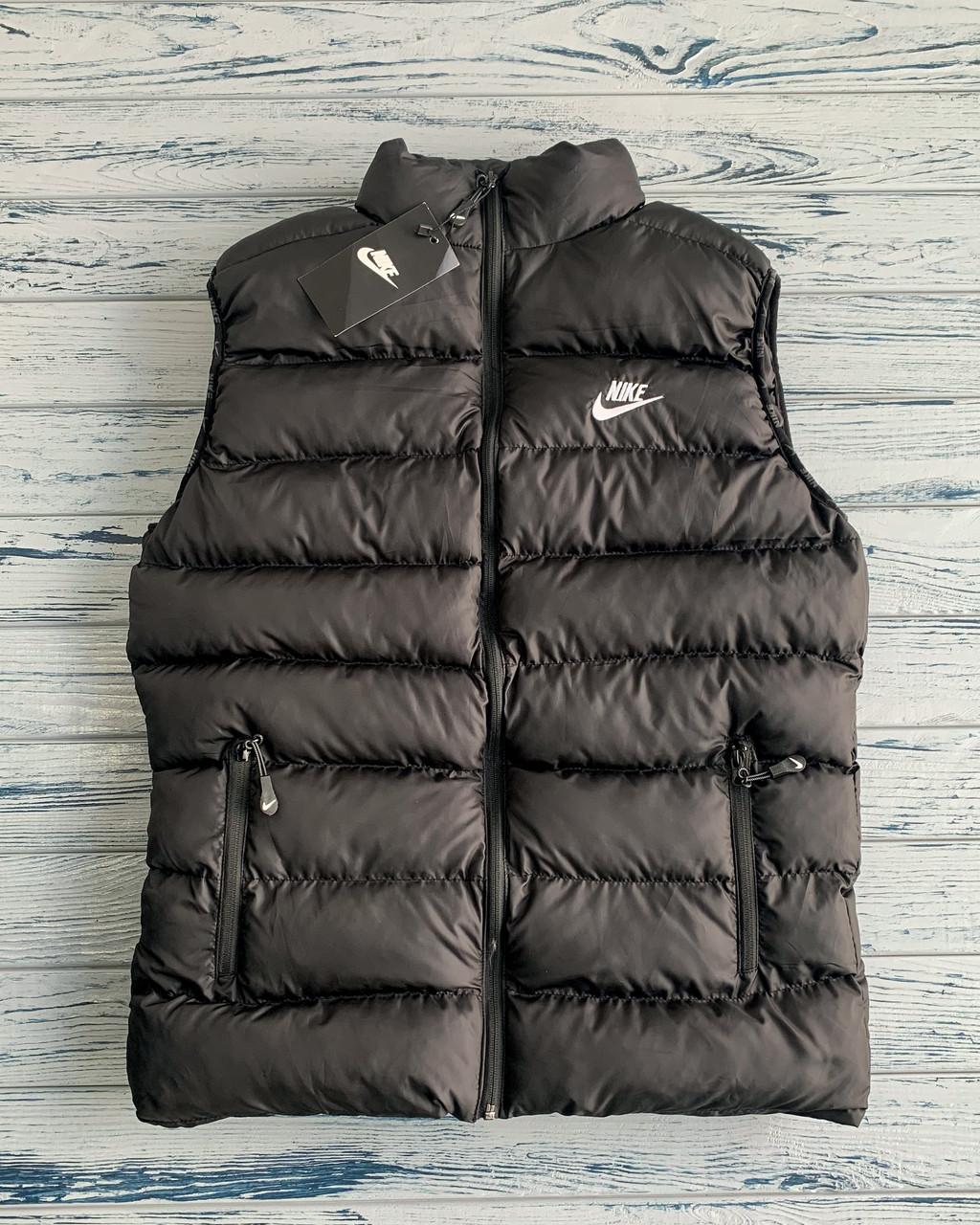 Мужская жилетка Nike черная спортивная безрукавка Найк, мужские жилетки ...