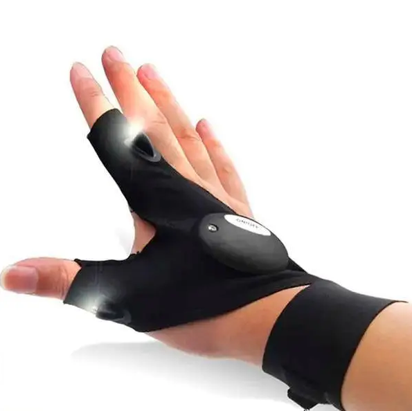 Перчатка со Встроенным Фонариком Glove Light со Светодиодной Подсветкой ...