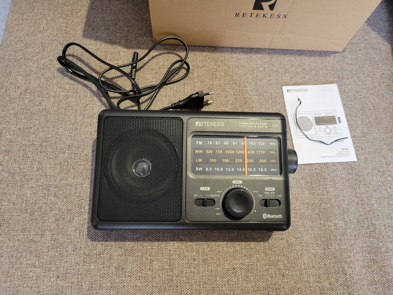 Купить Радиоприемник Retekess TR626 FM/AM/SW/LW, Bluetooth, питание от ...