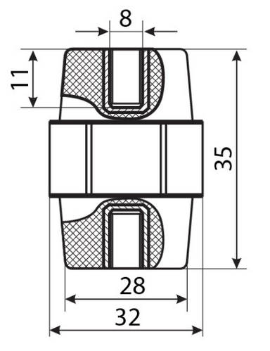 Купить Изолятор-держатель силовой шины SM35 10кВ M8, цена 42.97 грн — Prom.ua (ID#1809722075)
