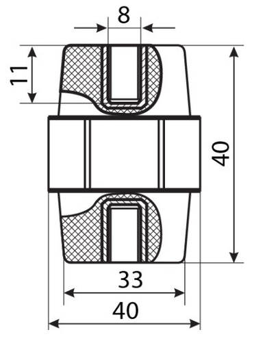 Купити Ізолятор-тримач силової шини SM40 12кВ M8, ціна 52.75 грн - Prom ...