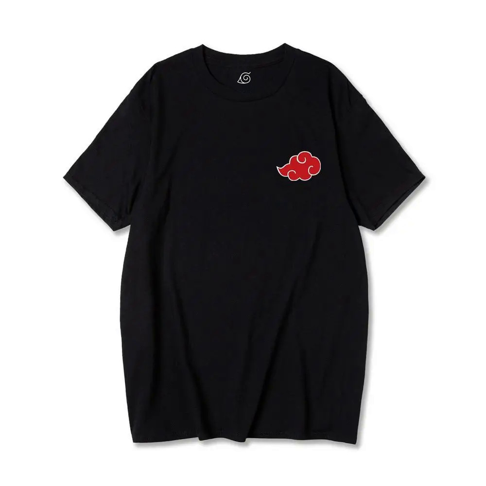 Черная футболка Naruto Shippuden Akatsuki Minimalist Logo футболки ...