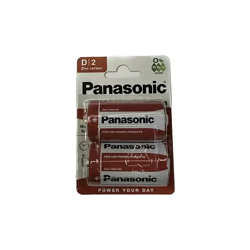 Купить Батарейки Panasonic Zinc-Carbon D (R20) блистер, 2 шт, цена 112 ...
