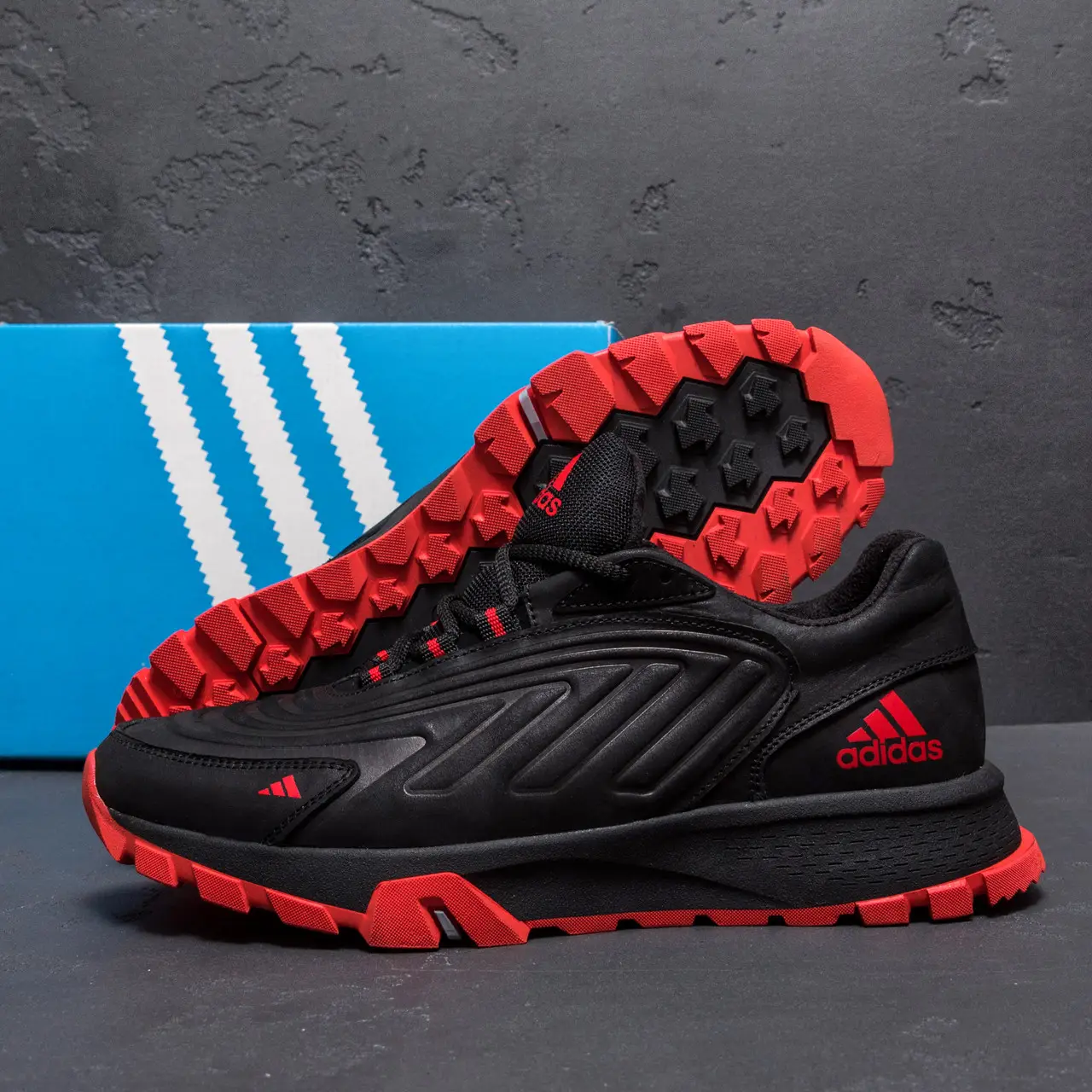 Купить Мужские кожаные кроссовки Adidas Originals Ozeli, мужские ...