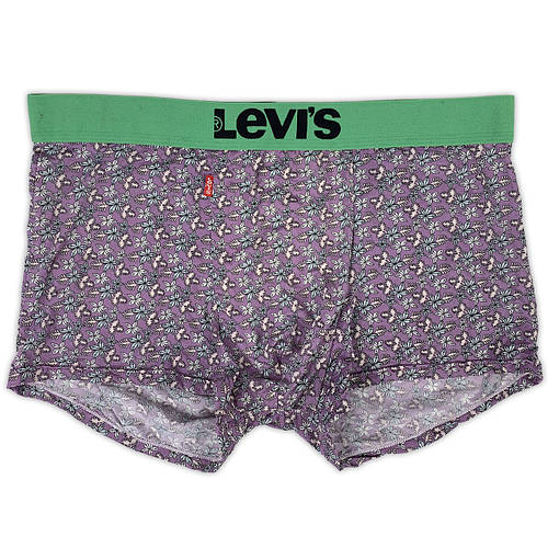 Мужские трусы Levis, приятный материал, цвет сиреневый с цветочным ...