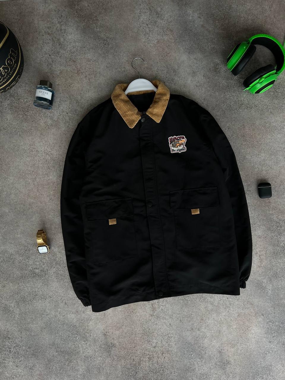 Мужская Стильная Ветровка Бомбер Черная с Нашивками XL — Купить ...