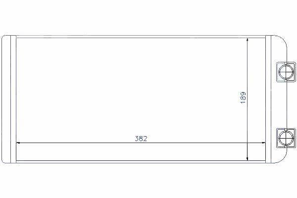 Купити AVA COOLING РАДИАТОР ПЕЧКИ, ИСПАРИТЕЛЬ НАГРЕВ 380x195x42mm VOLVO ...