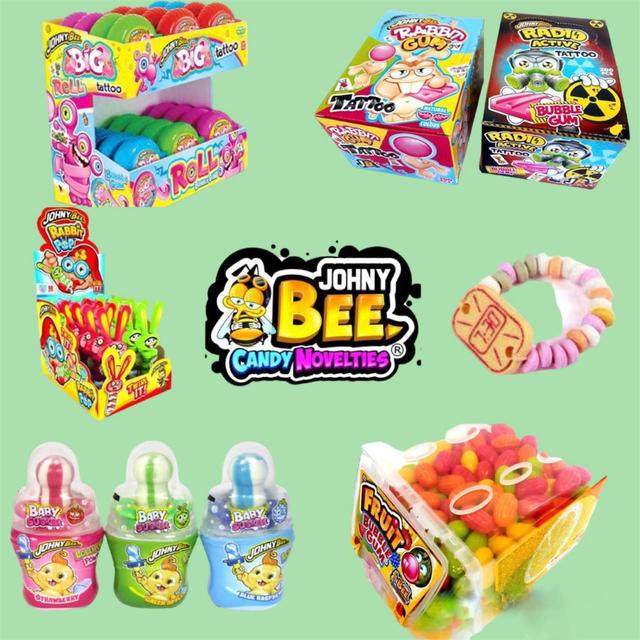 JOHNY BEE конфеты, сладости с игрушками, жевательная резинка в ...