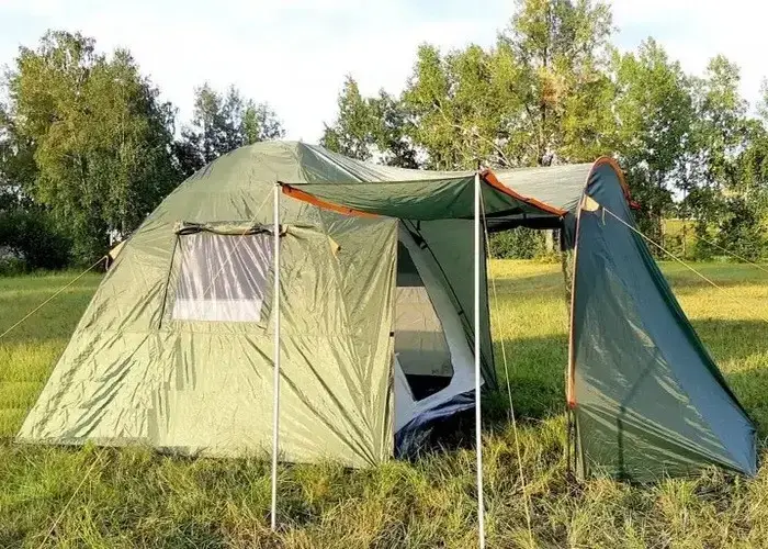 Палатка туристическая с тамбуром для кемпинга, 4х местные туристические ...