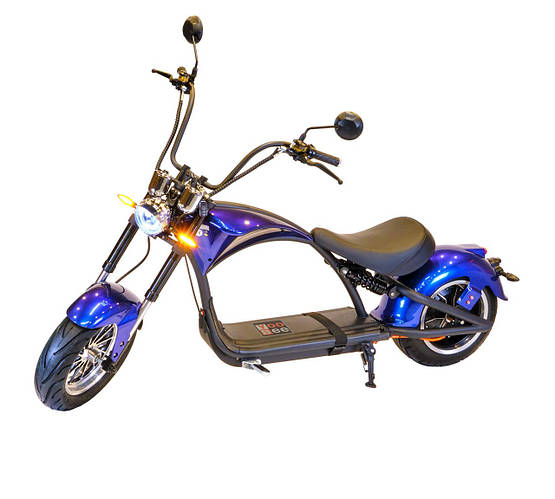 Электроскутер Чоппер Mangosteen Chopper blue 3000W 30 Аh (ID#1811359744 ...