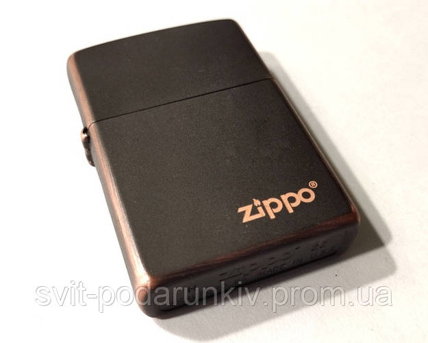 Купити Запальничка Zippo 49839ZL Rustic Bronze Zippo Logo, ціна 1862 ₴ - Prom.ua (ID# 1811879832)