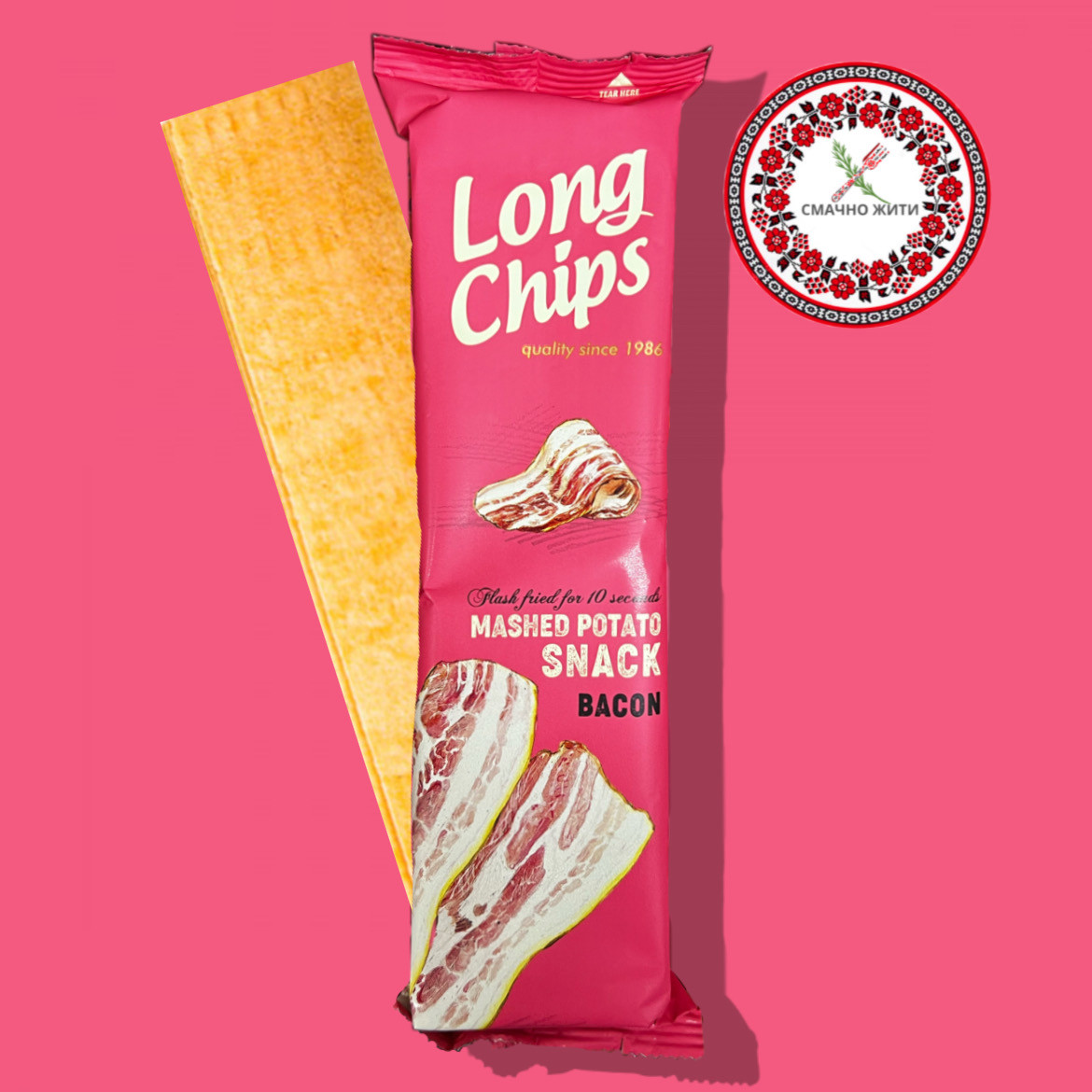 Купить Чипсы бекон «Long Chips» 20 шт. 75 г., цена 756 грн — Prom.ua ...
