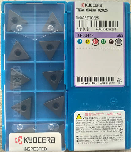 TNGA160408 T02025 Kyocera Original Пластина твердосплавная трехгранная ...