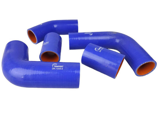 Патрубки радіатора УАЗ 452, 469 дв.4218 (к-кт із 5 шт.) СИЛІКОН СИНІЙ ...