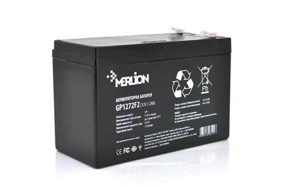 Купити Акумуляторна батарея MERLION AGM GP1272F2B 12V 7.2Ah (150x65x95 ...