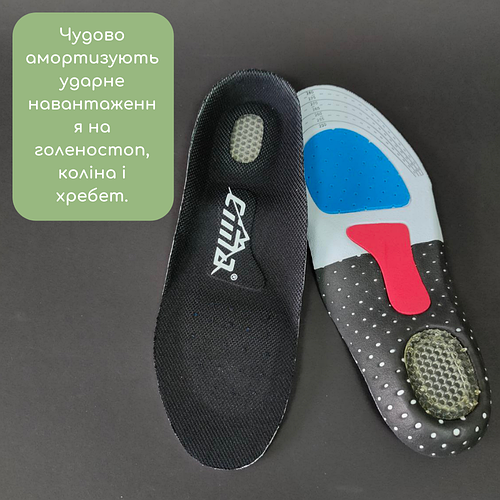 Купить Силиконовые стельки спортивные для кроссовок обуви бега спорта с ...