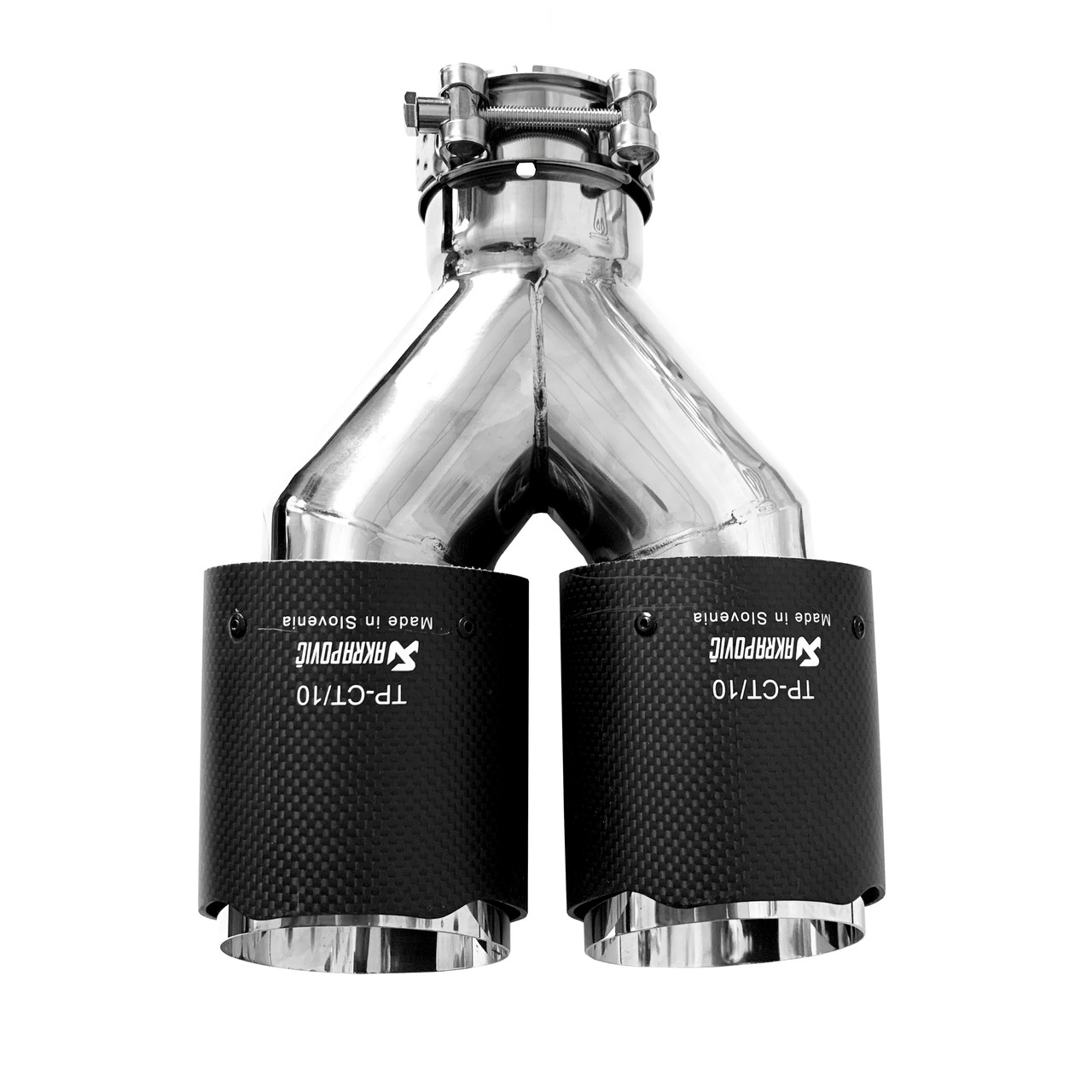 Купить Насадки акрапович Akrapovic матовые Двойные 64-67мм 89мм два ...