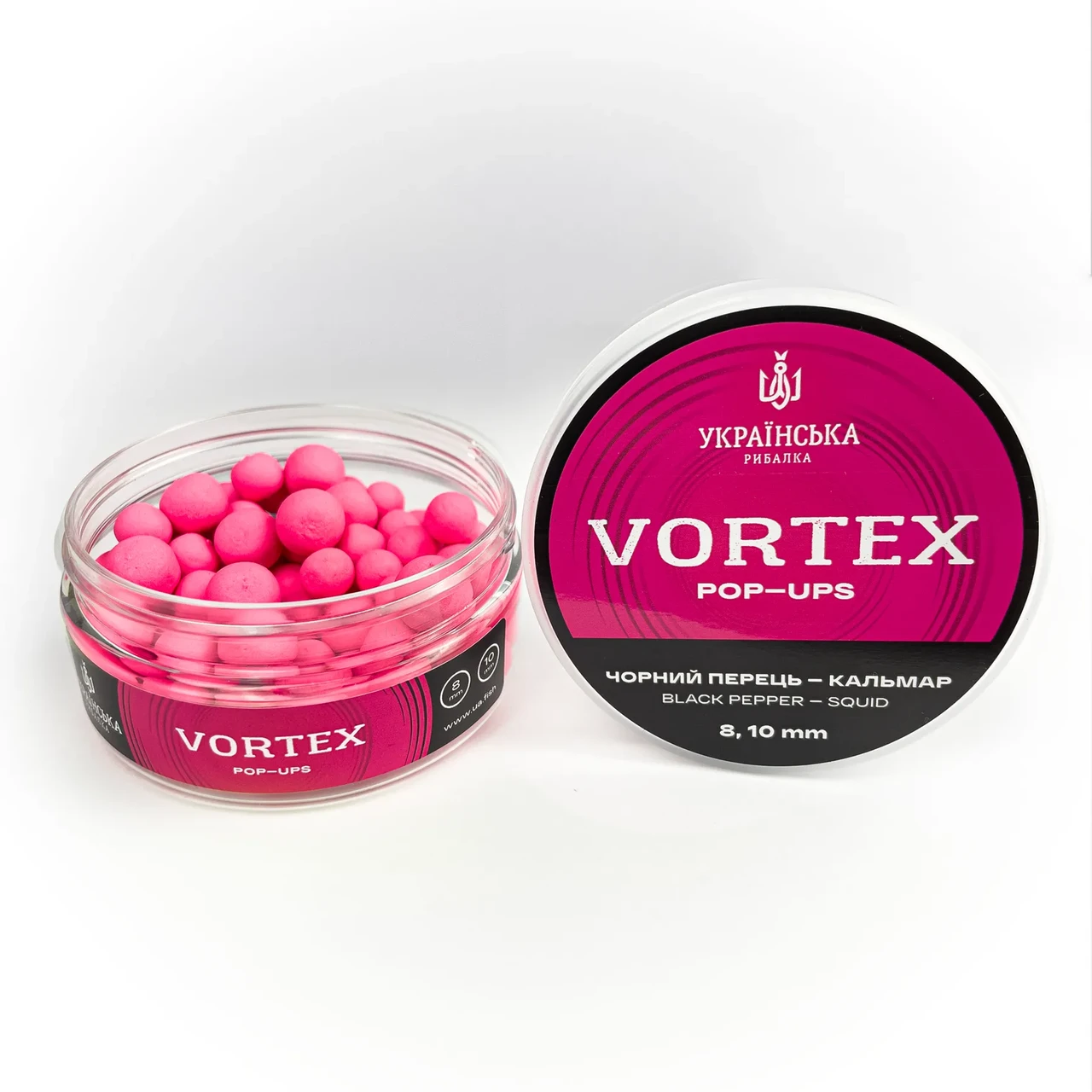 Поп-апы Vortex 8-10мм черный перец-кальмар ТМ Украинская рыбалка (ID ...