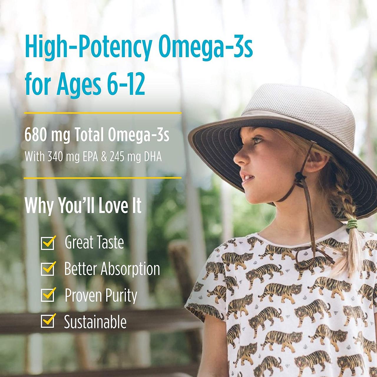 Купити Омега для дітей від 6 до 12 років зі смаком полуниці / Ultimate ...