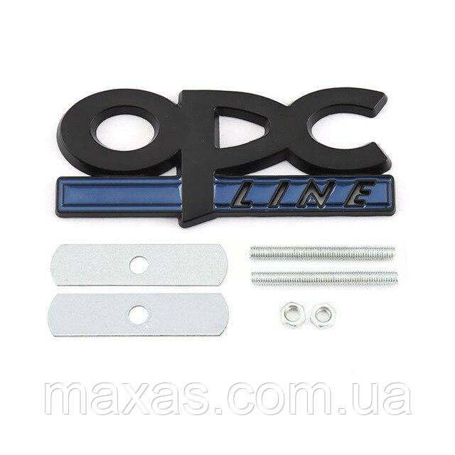 Эмблема OPC Line на решётку радиатора, Opel (чёрный, матовый) (ID ...