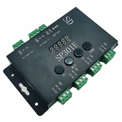 Контроллер RGB LT SPI smart программируемый 5-24V с SD-картой для адресной ленты RGB/RGBW SP301E ...