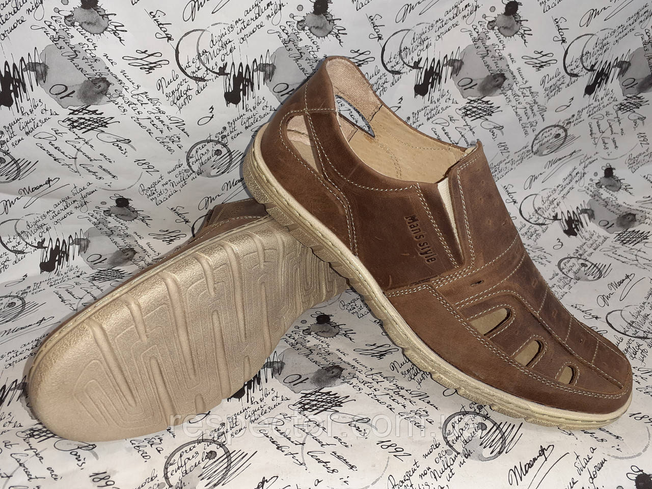 ECCO MENSTYLE Мужские Кожаные Сандалии Туфли — Купить Недорого на Bigl ...