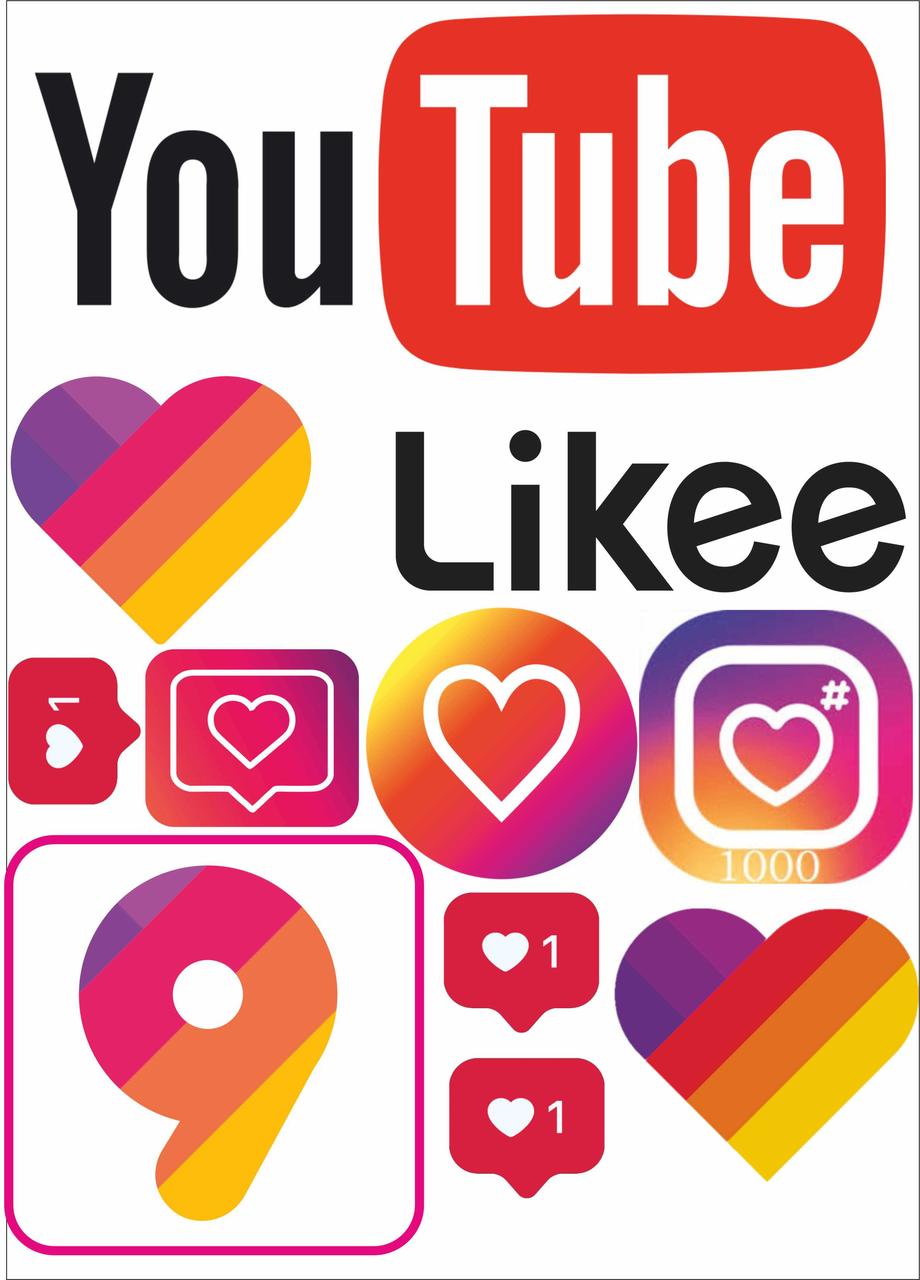 Купити Вафельна або цукрова картинка Соцмережі 16 ціна 45 ₴ Prom Ua Id 1813504075