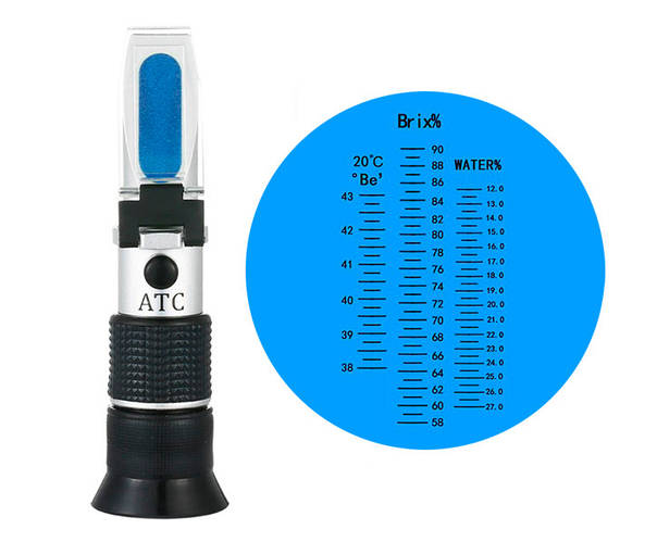 Купить Рефрактометр АТС, Brix 58-92%.Рефрактометр для мёда. Для ...