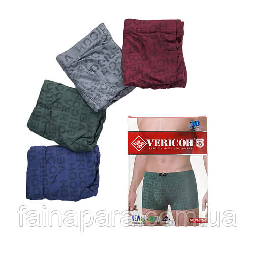 Мужские трусы боксеры с добавлением бамбука Vericoh (вшитая резинка) XL (ID#1814184915), цена ...