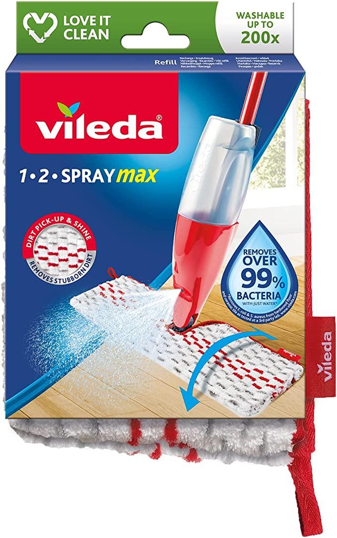 Vileda 1-2 Spray Max Змінна насадка (моп) на швабру з мікрофібри 02451 ...