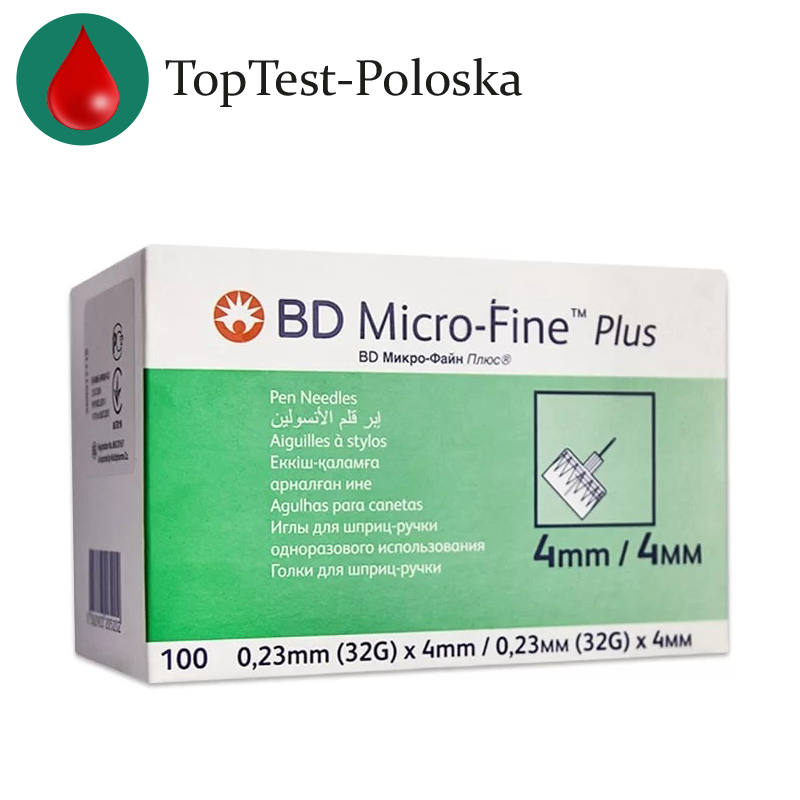 Иглы для шприц-ручек BD Micro-Fine + «МикроФайн» 4 мм 100 шт. (ID ...