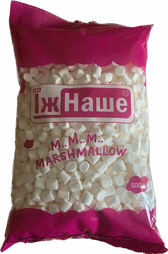 Купить Зефир Маршмеллоу белый Mini Snowy Mallows 500 гр Їж Наше нежный ...