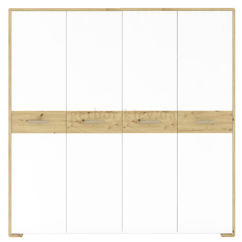 Шафа (шкаф) SZF4D Бука з ДСП Німфея альба/Дуб артизан Gerbor, ціна 13530 ₴: купити на Prom.ua ...