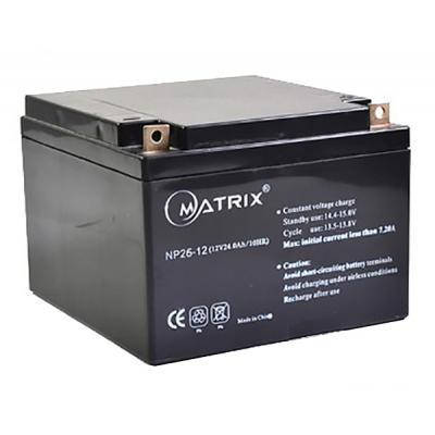 Купить Батарея к ИБП Matrix 12V 26AH (NP26-12) .Хит!, цена 2315.60 грн ...