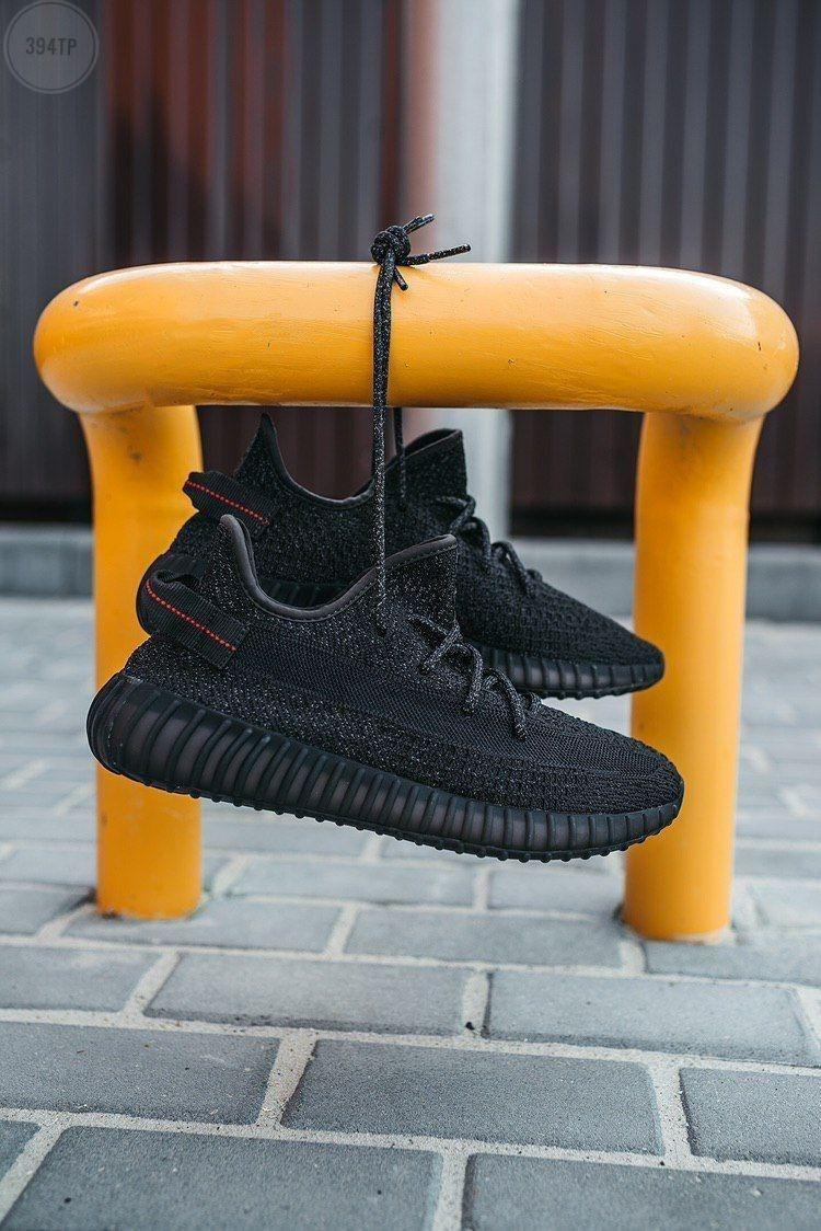 Кроссовки мужские Adidas Yeezy Boost 350 Black Обувь Адидас Изи Буст ...