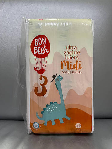 Купити Підгузники Bon Bebe розмір 3 (5-9 кг) 48 шт європейського ...