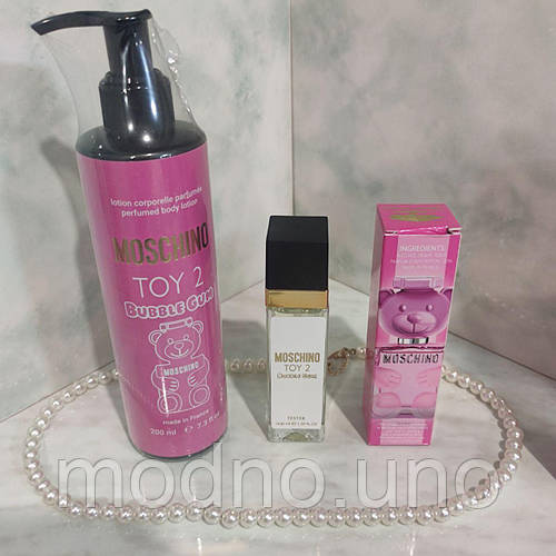 Подарочный набор женский moschino toy 2 bubble gum (москино той 2 бабл ...