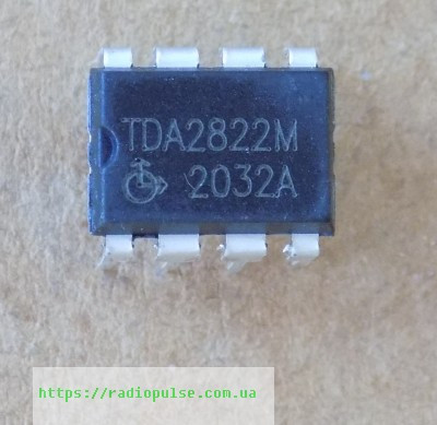 Купить Микросхема TDA2822M ( D2822A , KA2209 ) , DIP8, цена 21.75 грн ...