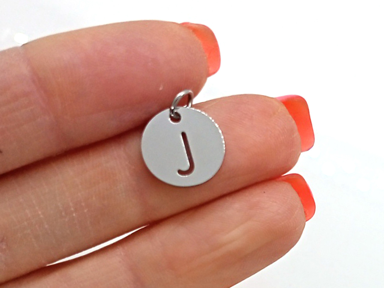 Буква J, круглая подвеска, нерж сталь (ID#1815765213), цена: 19.90 ...