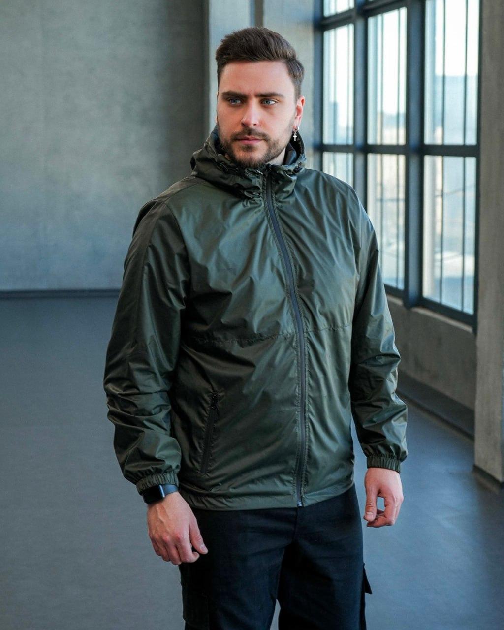 Купить Мужская ветровка стильная модная лёгкая цвета хаки, мужские ...