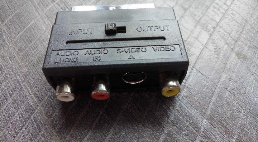 Купити Перехідник Скарт тюльпани Scart 3 RCA двосторонній перемикач ...