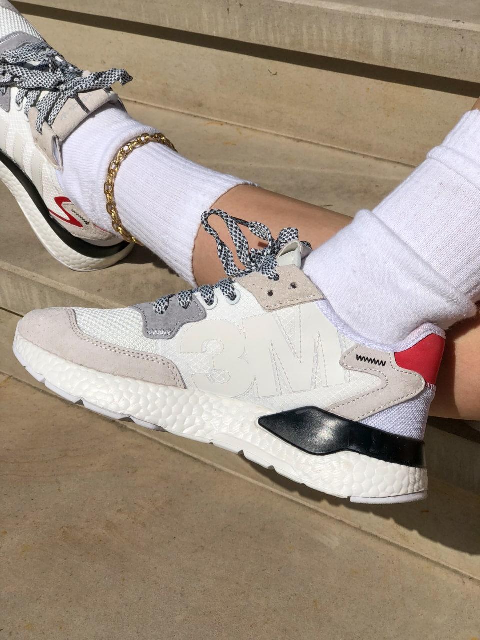 Adidas Nite Jogger White Grey Red Black — Купить Недорого на Bigl.ua ...