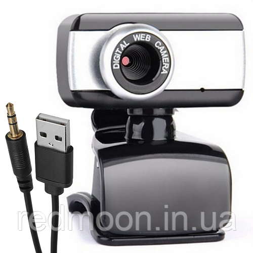 Веб-камера с USB и микрофоном 519 (640x480) / Камера для компьютера и ...
