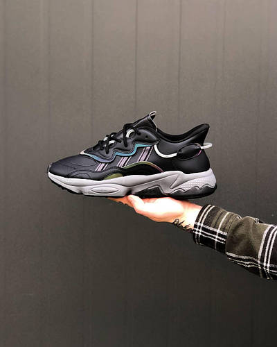 Мужские кроссовки Adidas Ozweego Adiprene Pride Black Grey 2 (ID ...