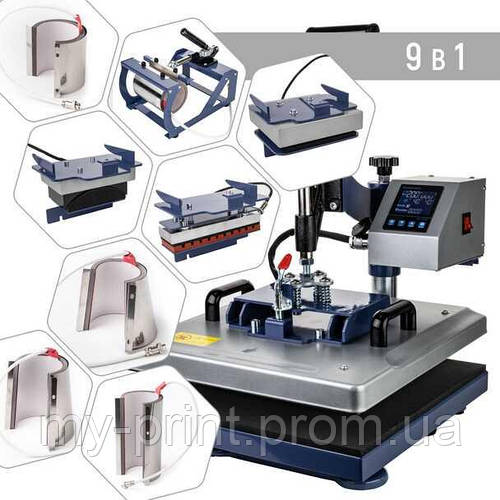 Купить Многофункциональный термопресс HP 9 в 1 New 38*38 см (9409 ...